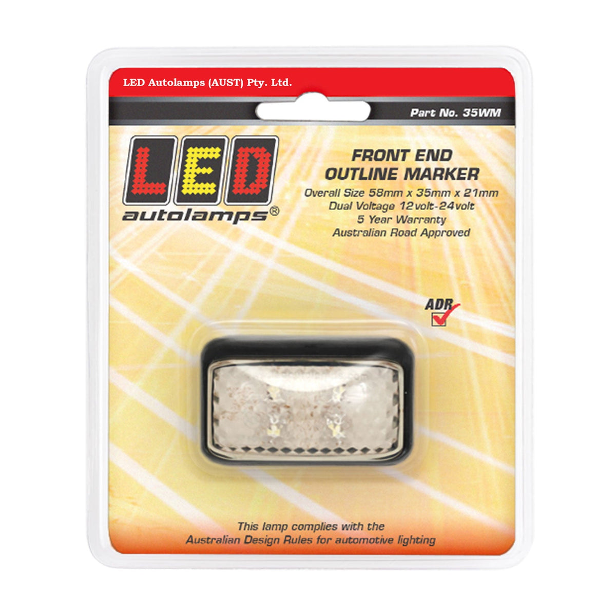 LED Autolamps LED Front End Outline Marker Lamp - 35WM — A1 Autoparts ...