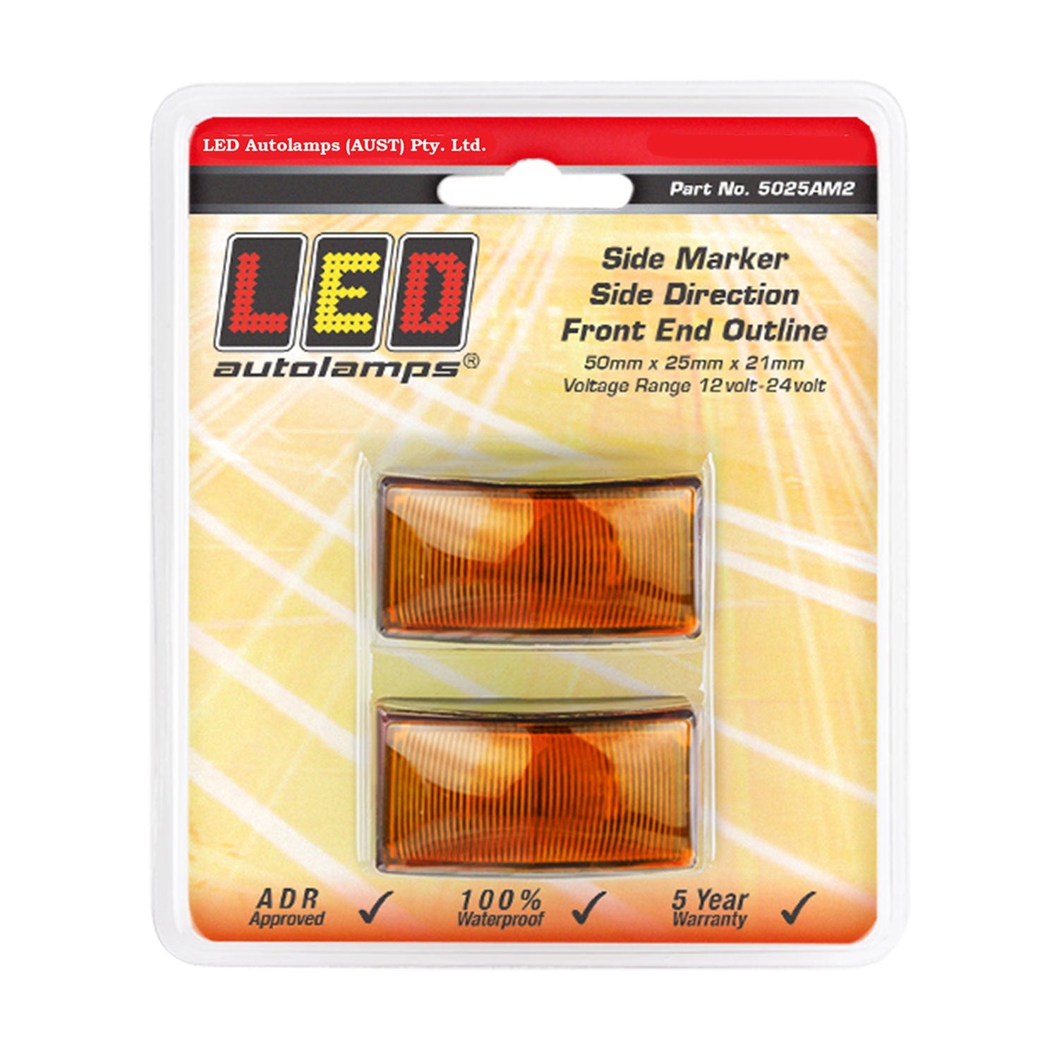 LED Autolamps LED Amber Side Marker/Side Direction/Front End Outline L ...