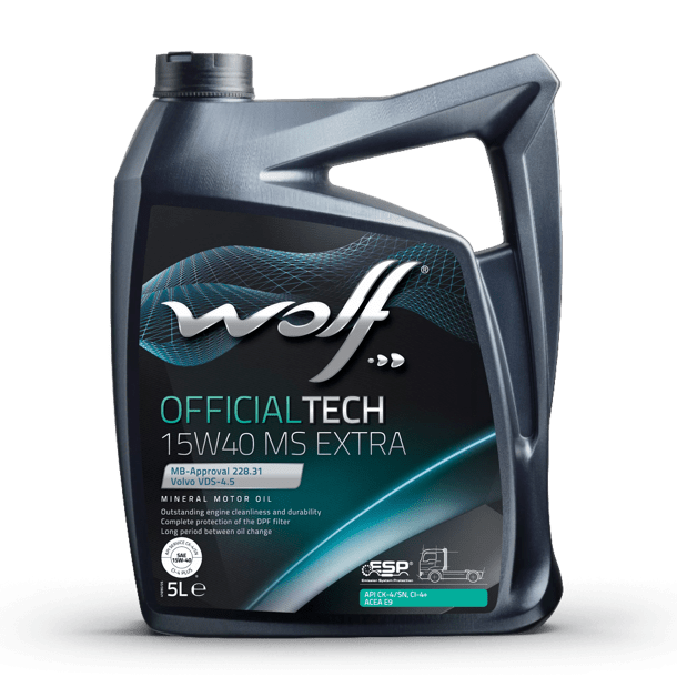 Wolf Officialtech 15W40 MS Extra Engine Oil - 5 Litre — A1 Autoparts ...