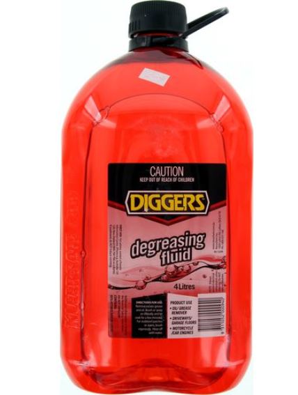 Diggers Solvent Based Degreasing Fluid - 4 Litre — A1 Autoparts Niddrie