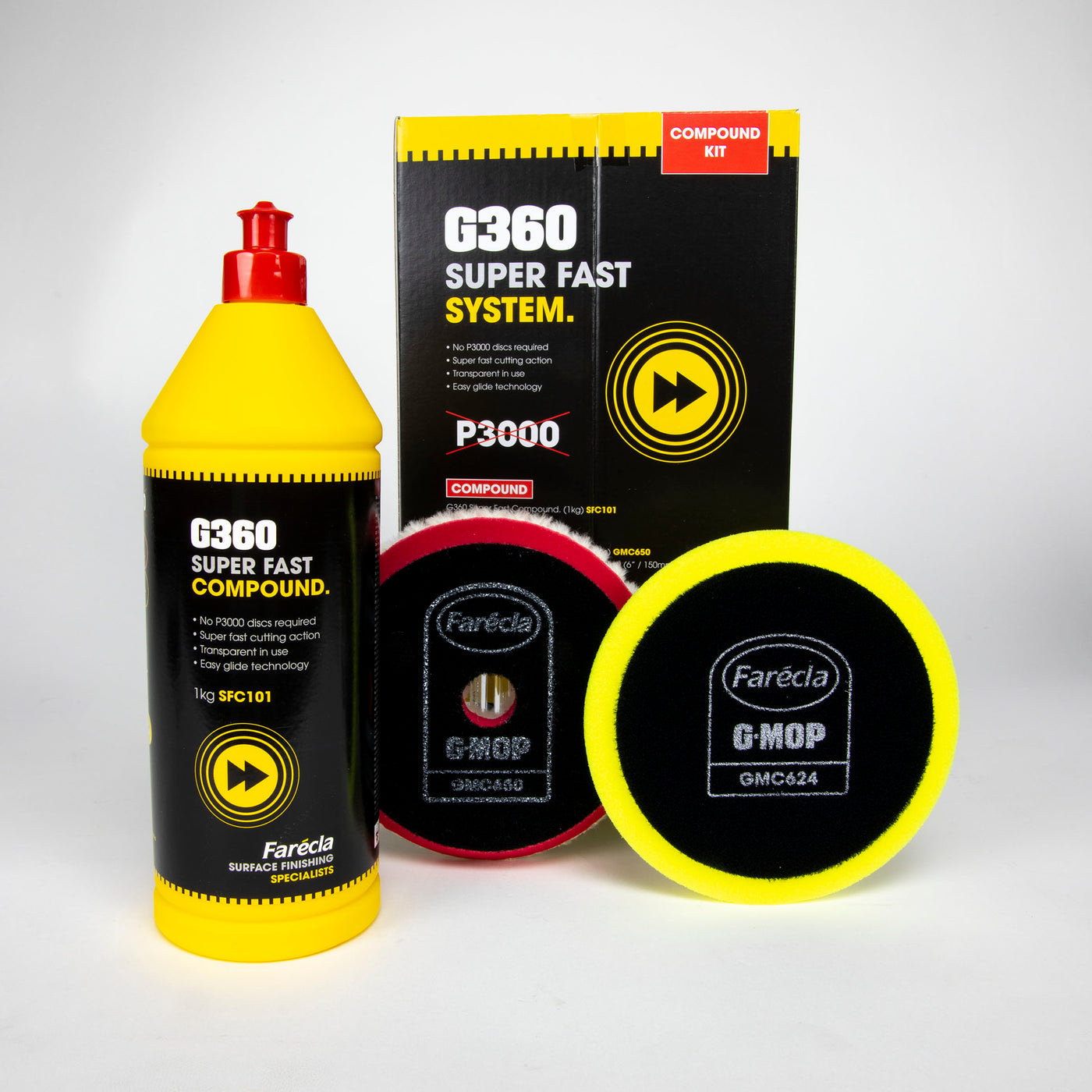 Farecla G360 Super Fast System Compound Kit — A1 Autoparts Niddrie