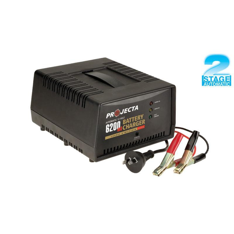Projecta Automatic 12V 6200mA 2 Stage Battery Charger - AC1000 — A1 ...