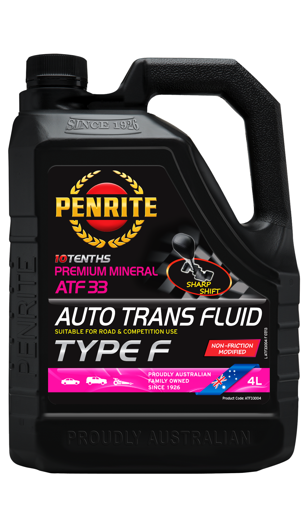 Penrite ATF 33 Type F 4 Litre - ATF33004 — A1 Autoparts Niddrie