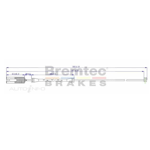 Bremtec Brake Pad Sensor - BTS14 — A1 Autoparts Niddrie