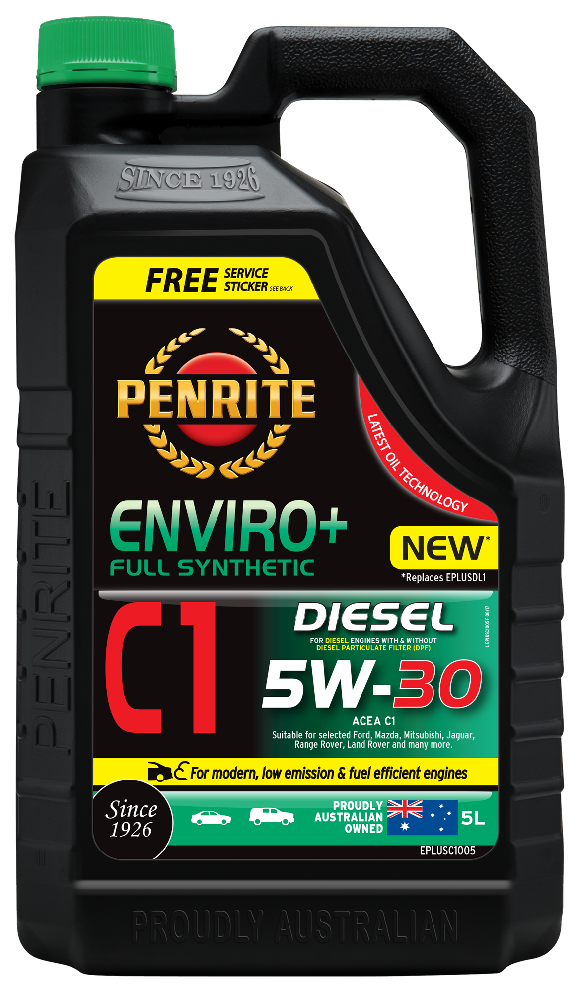 Penrite Enviro Plus C1 5W30 Engine Oil - 5 Litre — A1 Autoparts Niddrie