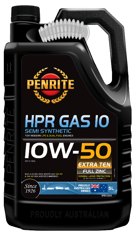 Penrite HPR Gas 10 10W50 Engine Oil - 5 Litre — A1 Autoparts Niddrie