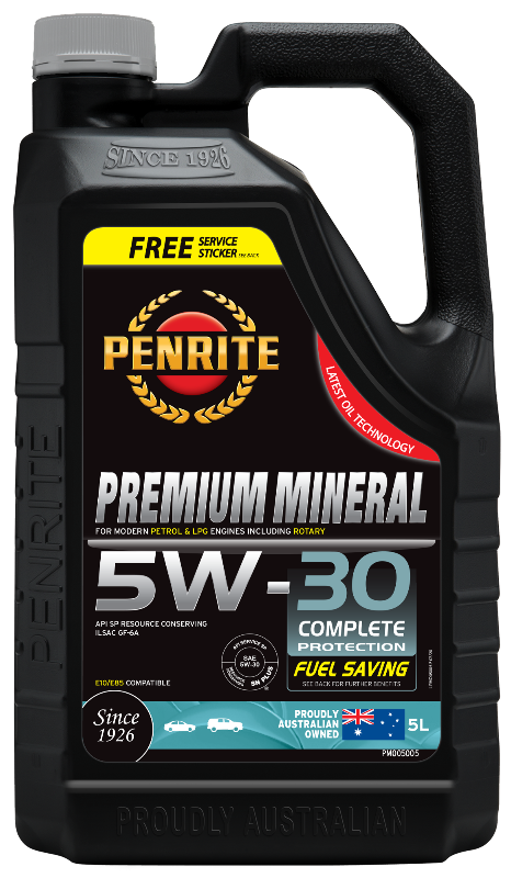 Penrite Premium Mineral 5W30 Engine Oil - 5 Litre — A1 Autoparts Niddrie