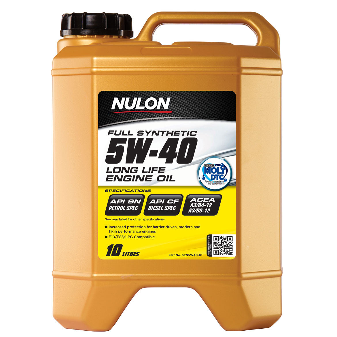 Nulon Full Synthetic 5W40 Long Life Engine Oil - 10 Litre — A1 ...