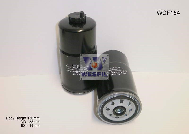 Wesfil Diesel Fuel Filter - WCF154 (Z941) — A1 Autoparts Niddrie