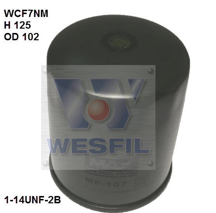 Wesfil Diesel Fuel Filter - WCF7NM (Z687) — A1 Autoparts Niddrie