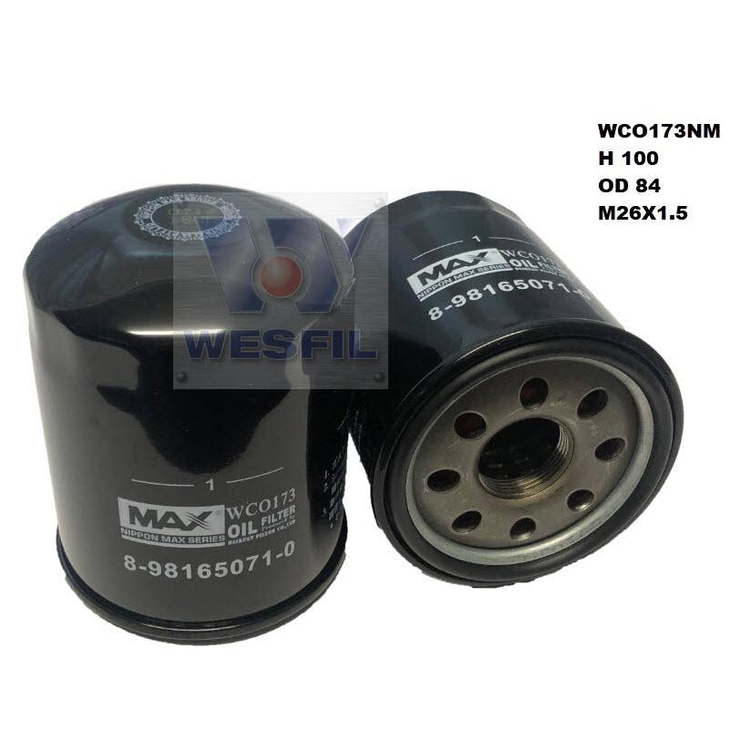 Wesfil Oil Filter - WCO173NM (Z929) — A1 Autoparts Niddrie