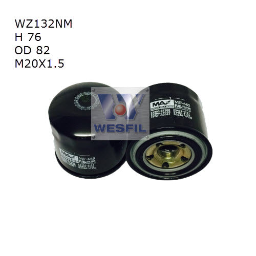 Wesfil Diesel Fuel Filter - WZ132NM (Z132) — A1 Autoparts Niddrie