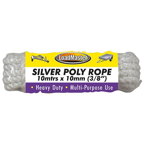 Silver Poly Rope - 10mm x 10 Metres — A1 Autoparts Niddrie