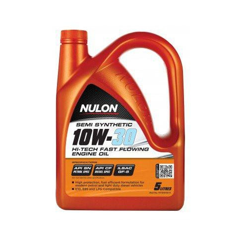 Nulon Semi Synthetic 10W30 High Tech Fast Flowing Engine Oil - 5 Litre ...