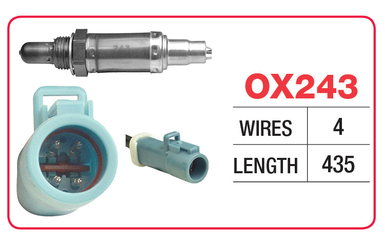 Goss Oxygen Sensor - 4 Wire - Ford, Mazda - OX243 — A1 Autoparts Niddrie