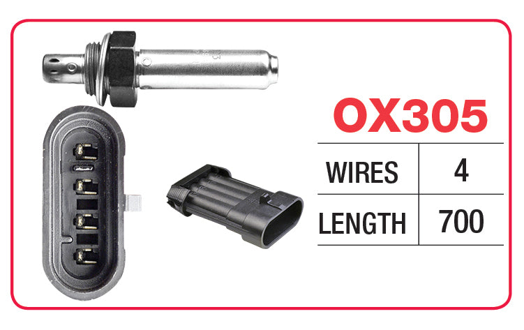 Goss Oxygen Sensor - 4 Wire - Holden - OX305 — A1 Autoparts Niddrie