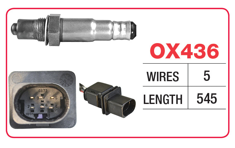 Goss Oxygen Sensor - 5 Wire - Alfa Romeo, Ford, Holden, Hyundai, Land — A1 Autoparts Niddrie