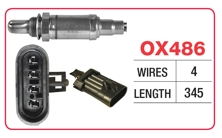 Goss Oxygen Sensor - 4 Wire - Holden - OX486 — A1 Autoparts Niddrie