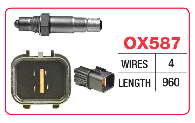 Goss Oxygen Sensor - 4 Wire - Mitsubishi - OX587 — A1 Autoparts Niddrie