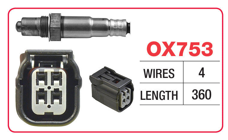Goss Oxygen Sensor - 4 Wire - Honda - OX753 — A1 Autoparts Niddrie