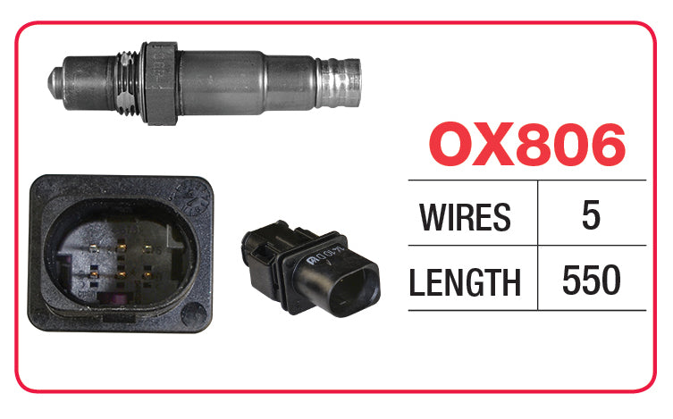 Goss Oxygen Sensor - 5 Wire - BMW, Dodge, Jeep, Mercedes Benz - OX806 ...