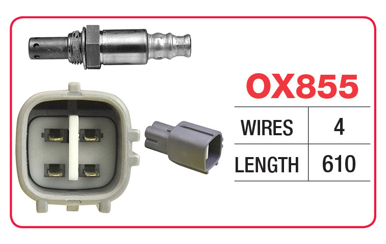 Goss Oxygen Sensor - 4 Wire - Toyota - OX855 — A1 Autoparts Niddrie
