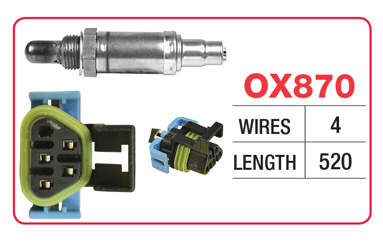 Goss Oxygen Sensor - 4 Wire - Holden - OX870 — A1 Autoparts Niddrie