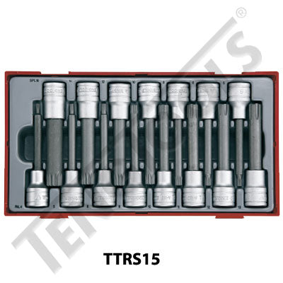Teng Tools 15 Piece Ribe & Spline Socket Set TC-Tray - TTRS15 — A1 ...