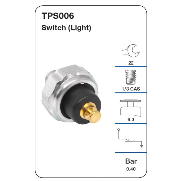Tridon Oil Pressure Sensor - TPS006 — A1 Autoparts Niddrie