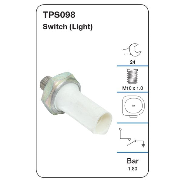 Tridon Oil Pressure Switch (Light) - VW Golf AGG Eng - TPS098 — A1 ...